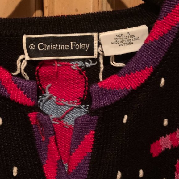 Christine Foley | Sweaters | Vintage Christine Foley Carousel Sweater ...